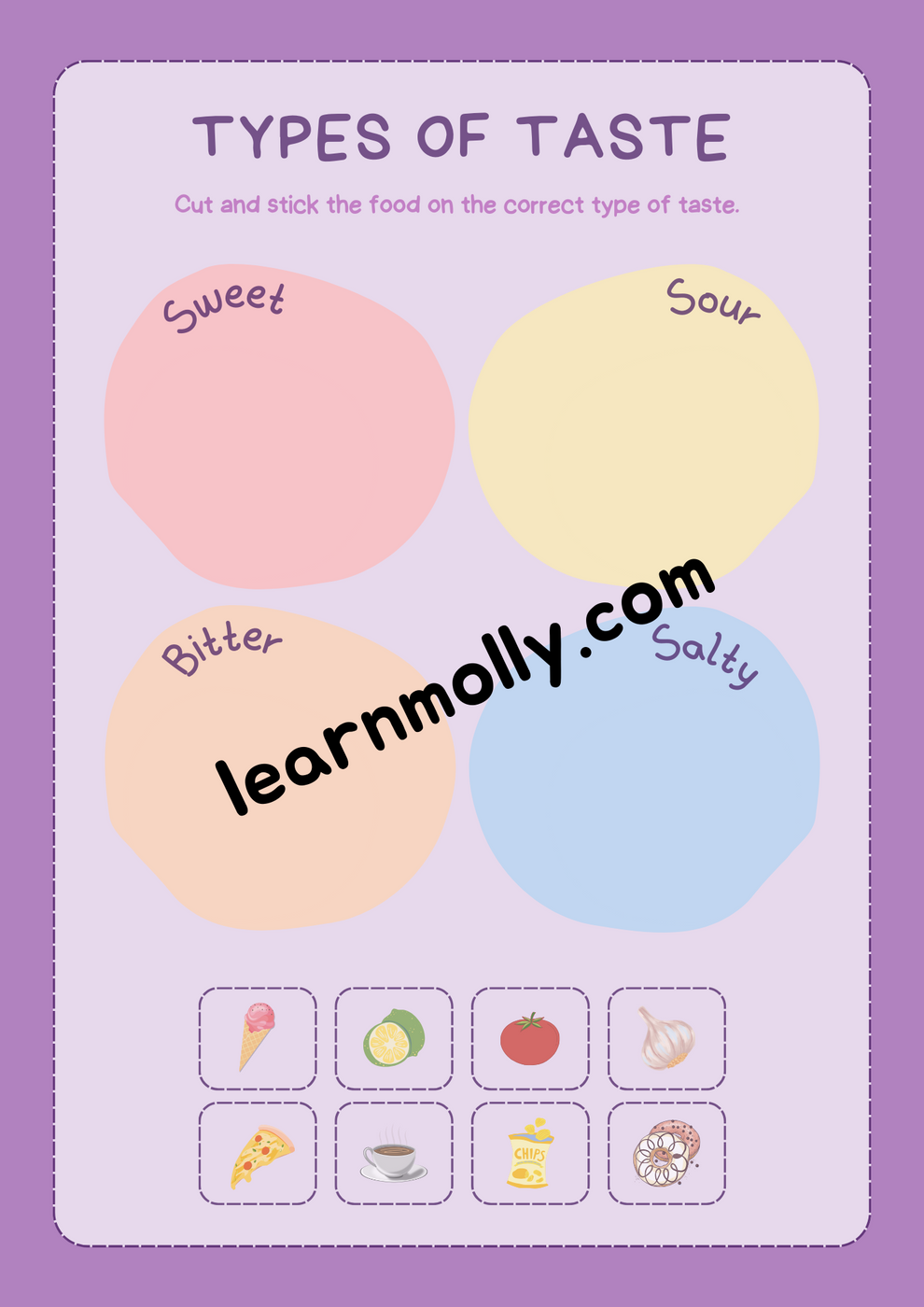 Taste Test Worksheet – Ask Molly